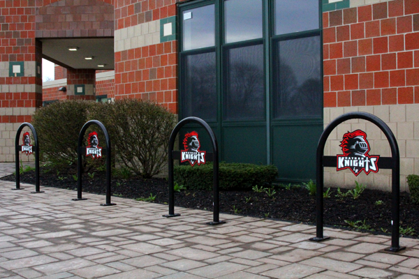 Custom Logo Bike Racks Add to School Pride
