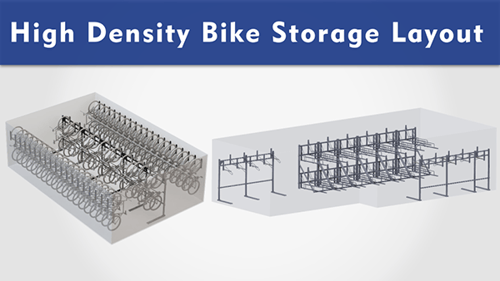 Efficient and Space Saving Bike Storage Layouts